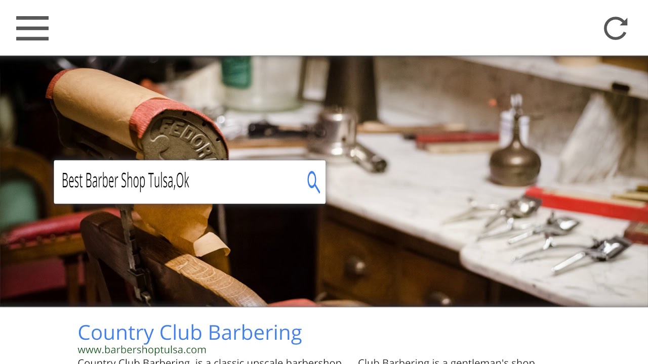 Tulsa's Best Barber Shop Classic Old Style Barbershop - YouTube