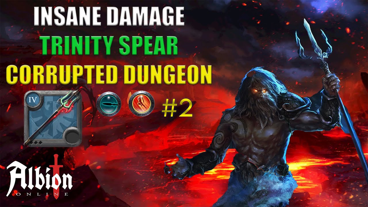 Trinity Spear Solo PvP - Corrupted Dungeons Spear - Albion Online - YouTube