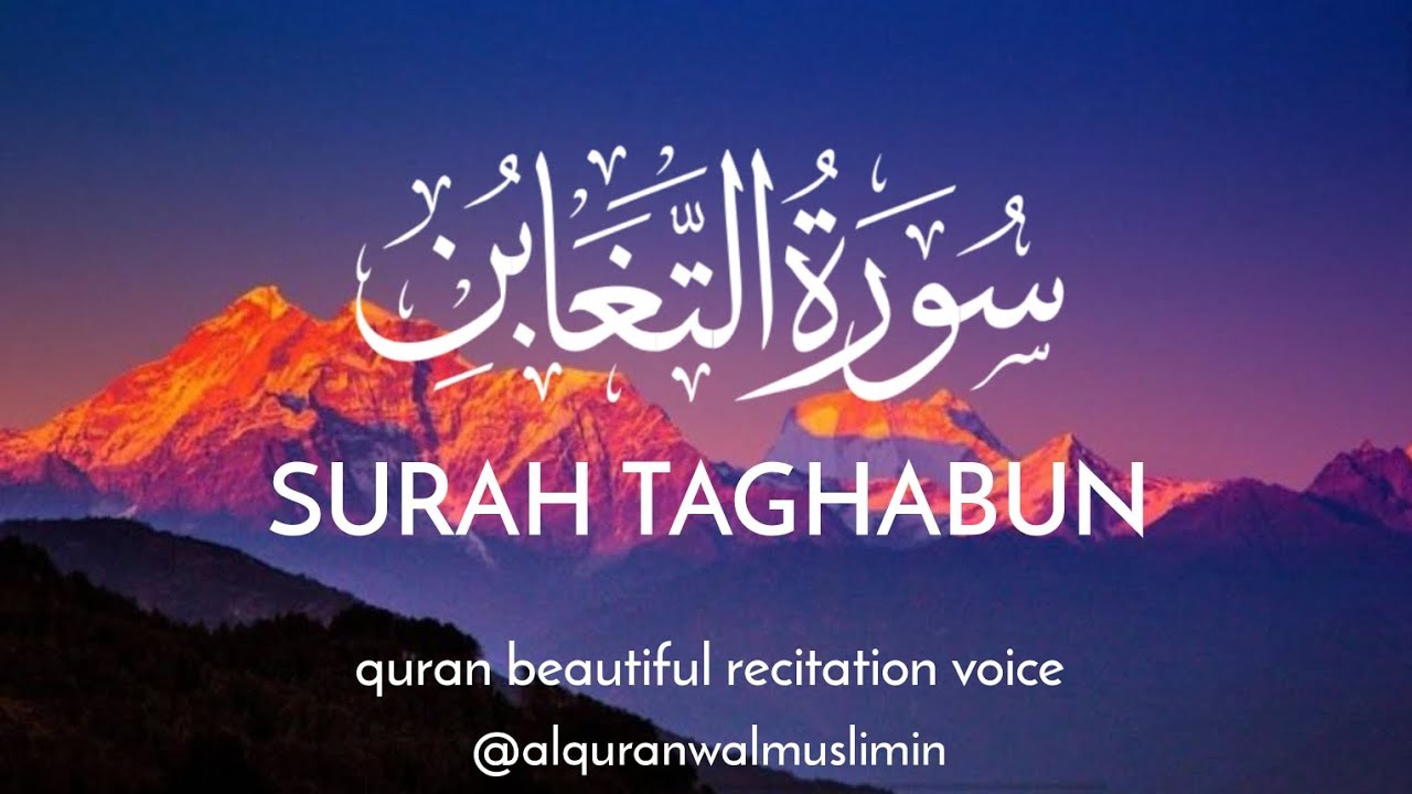 surah taghabun | quran beautiful recitation voice @Alquranwalmuslimin ...