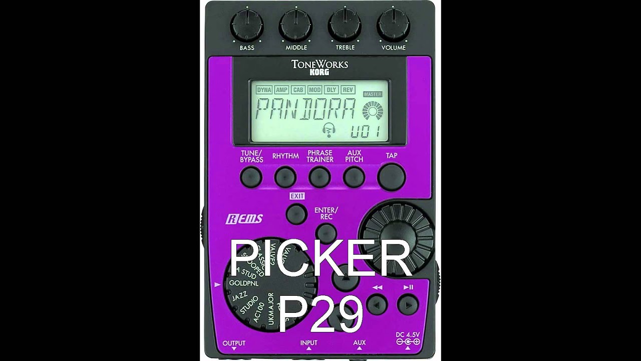 slap bass demo Korg pandora px4b - YouTube