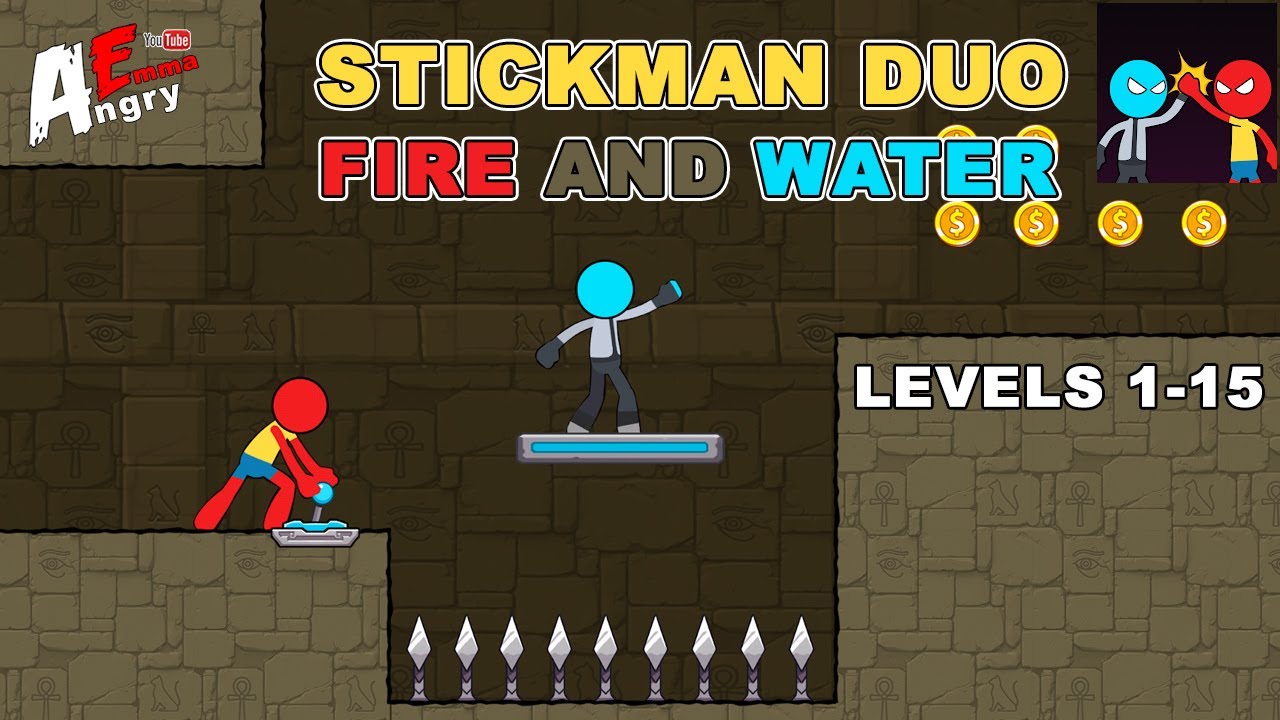 Stickman Duo - Fire And Water - Levels 1-15 / Gameplay Walkthrough ...