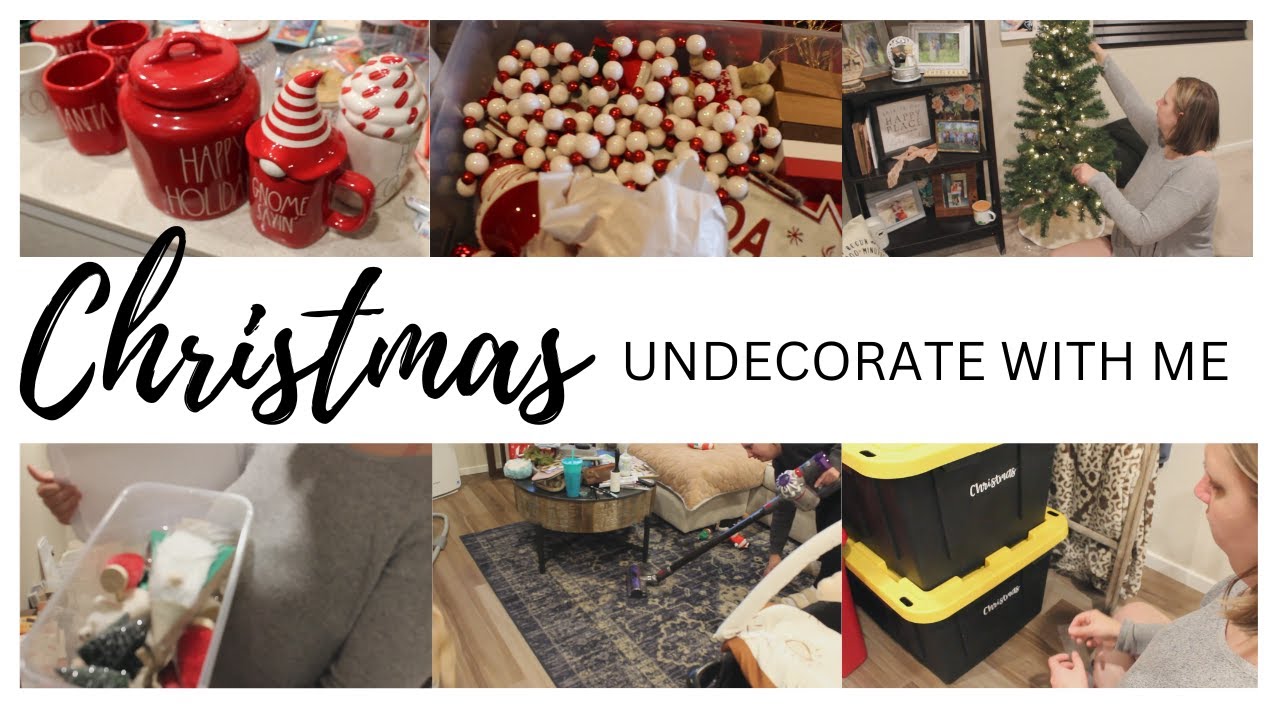 Christmas Undecorate With Me | Christmas Storage Ideas | Christmas ...