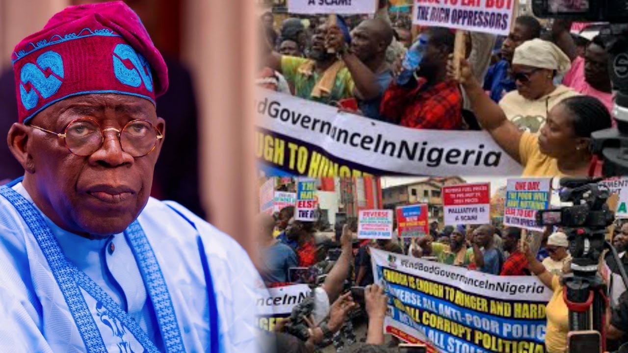 HUNGER BROUGHT US OUT PROTESTERS IN STREET OF LAGOS #END BAD GOVERNMENT ...