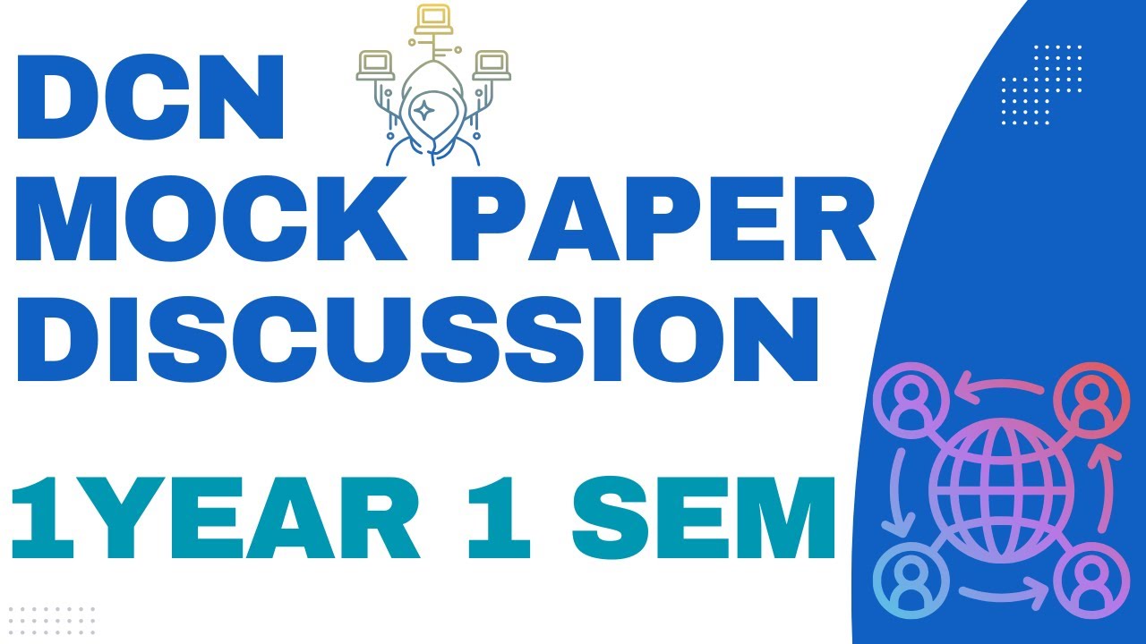 DCN MOCK Paper Discussion - YouTube