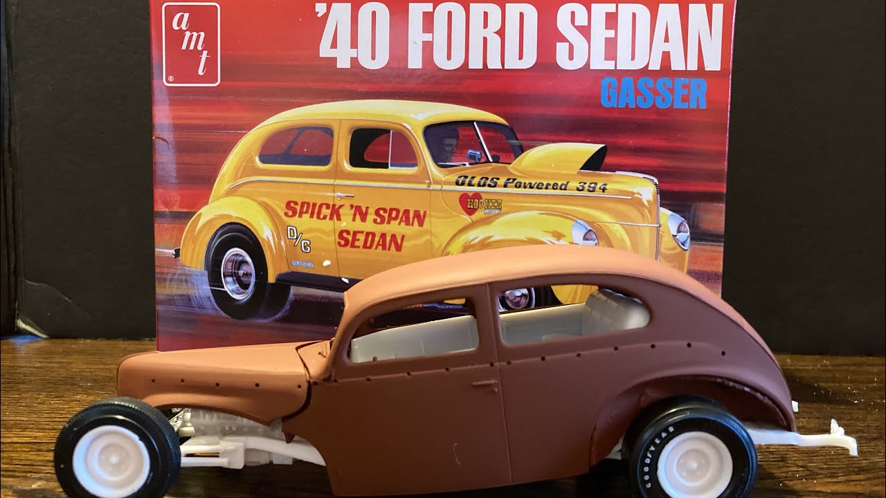 AMT 1/25 40 Ford Sedan Rat Rod build - YouTube
