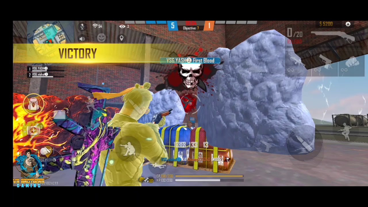 2 vs 2 challenging costom - FREE FIRE - VS BROTHERS GAMING - YouTube