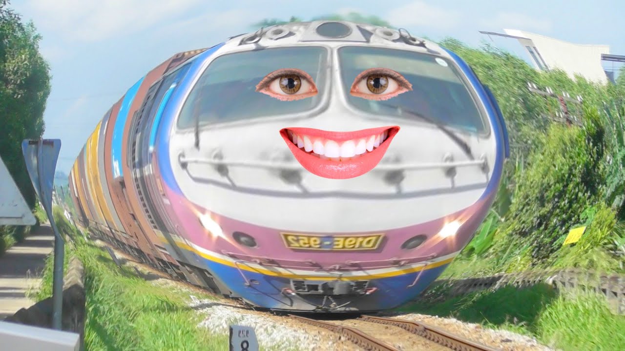 The laughing train . Funny train . Amazing train - YouTube