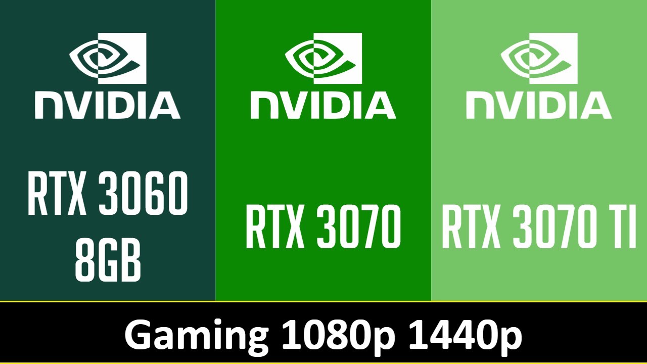 RTX 3060 8GB vs RTX 3070 vs RTX 3070 TI - Gaming 1080p 1440p - YouTube