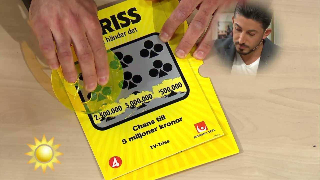 Hussein Harb skrapar Triss - Nyhetsmorgon (TV4) - YouTube