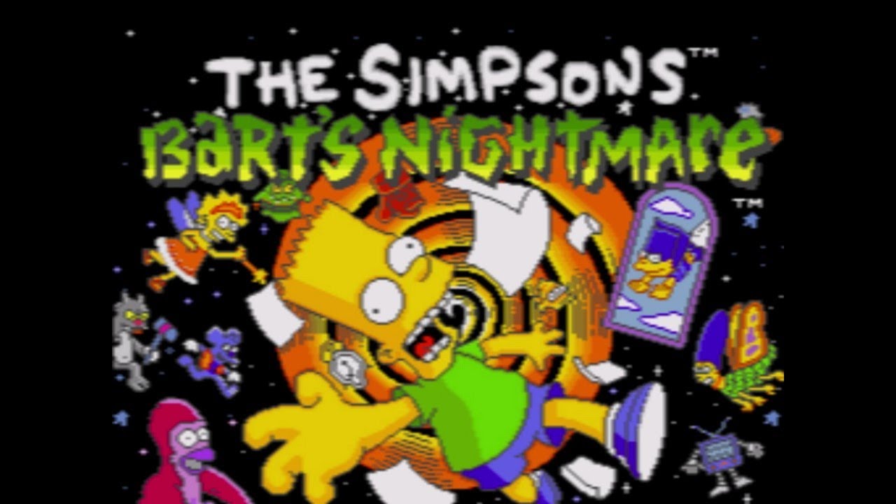 SEGA Genesis The Simpsons Bart's Nightmare - YouTube