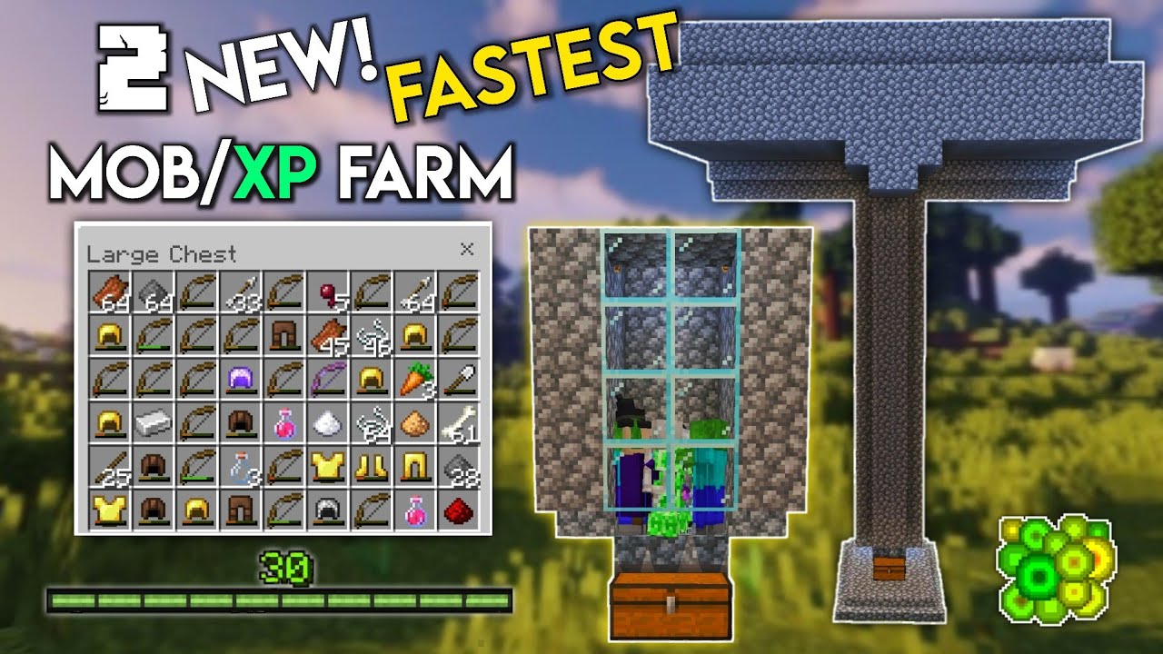 Easiest 1.20 Mob Xp Farm In Minecraft bedrock (MCPE/Xbox/Switch/PS5 ...