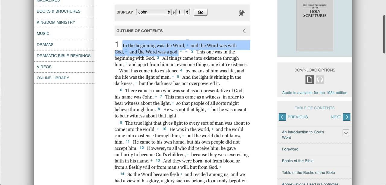 Jehovah's Witness Bible says "There is only ONE God." - YouTube