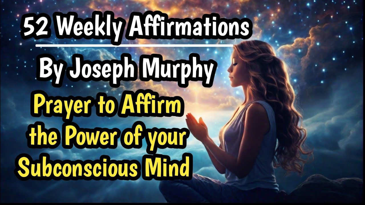 52 weekly affirmation by Joseph Murphy | Prayer to Affirm the Power of ...