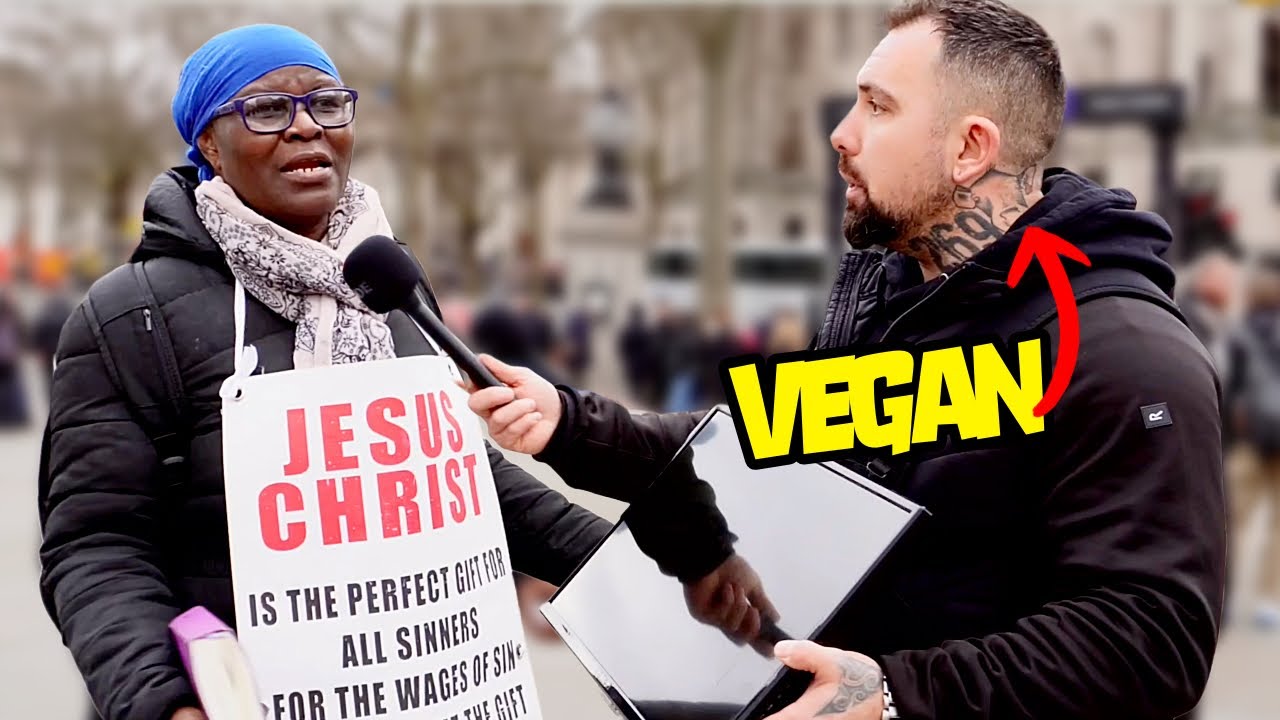 Vegan Challenges Christian Preacher On Animal Rights - YouTube