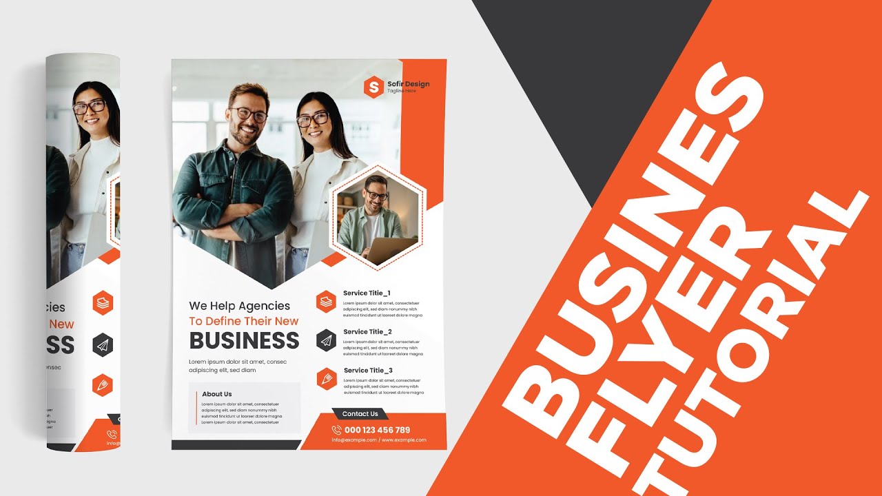 Modern Creative Trendy Flyer Design Tutorial Adobe Illustrator 2025 ...