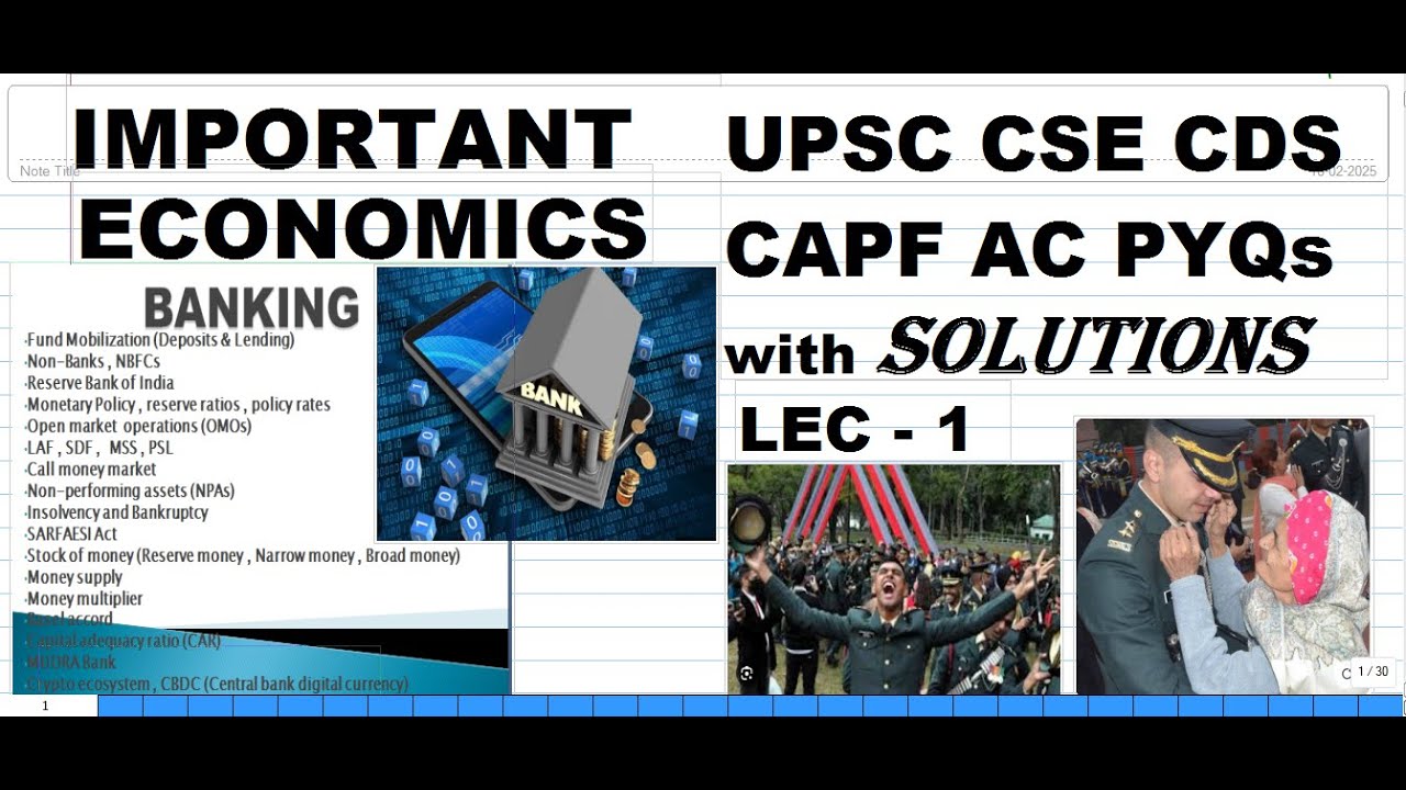 CDS 1 2025 ECONOMICS BANKING(Part 1) #shortsfeed #gs #cds #ima #shorts ...