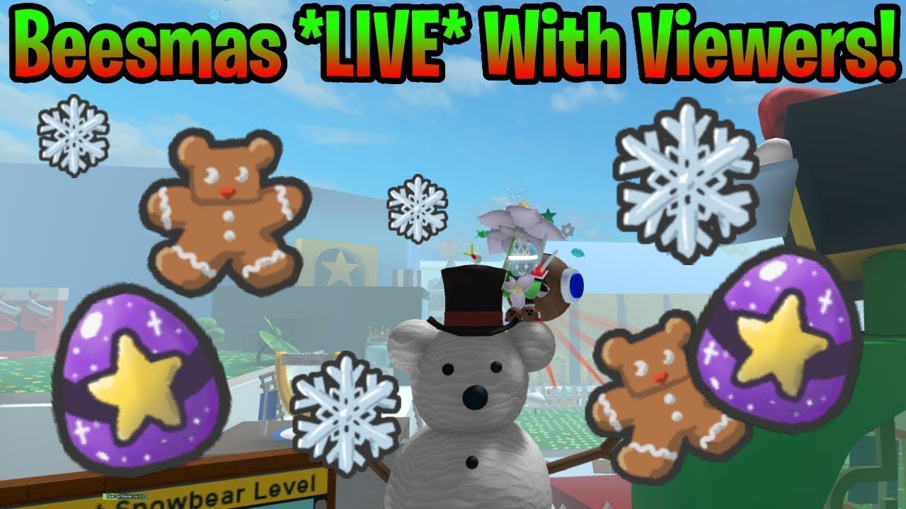 Grinding Beesmas With Viewers!- Bee Swarm Simulator Live - YouTube