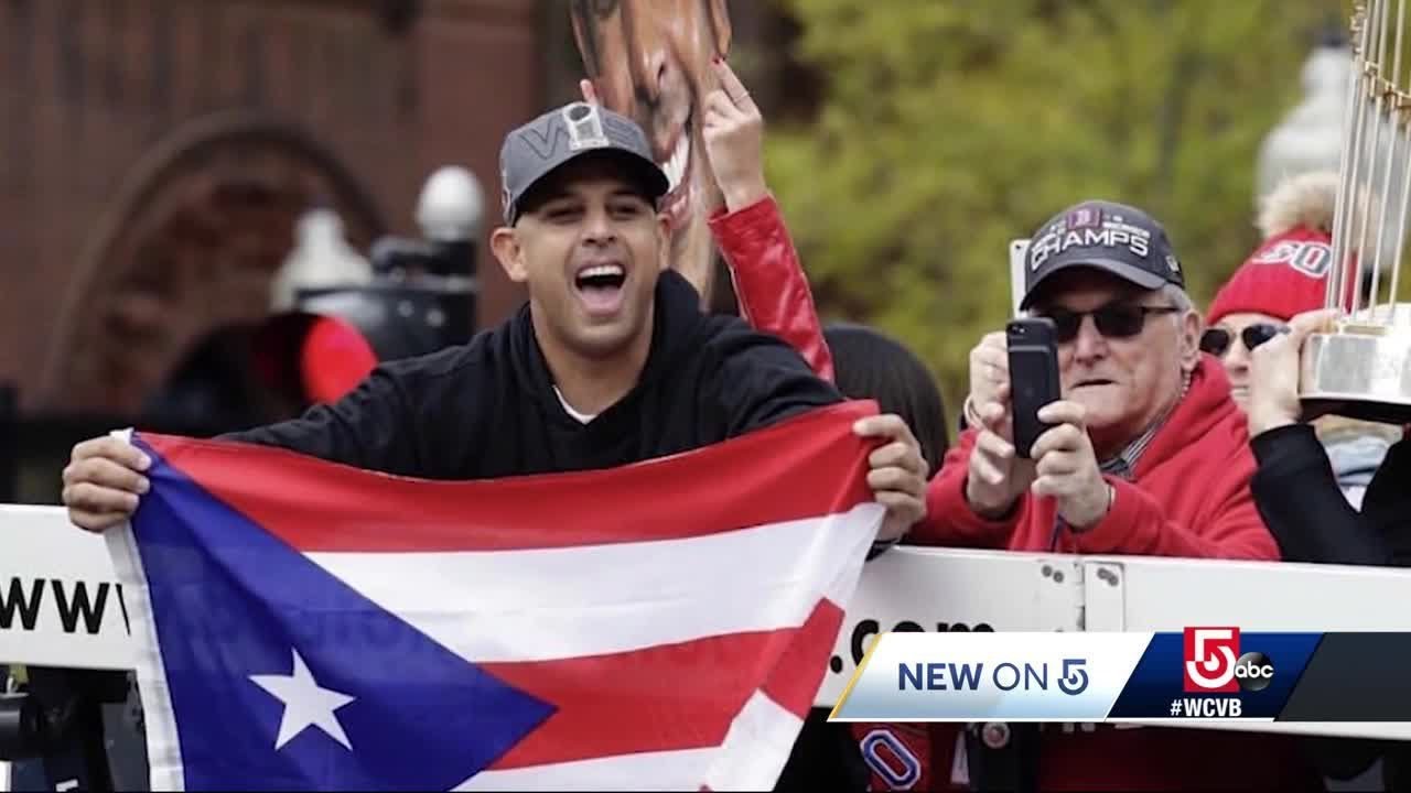 Firefighter shares story of Alex Cora's Puerto Rico flag - YouTube