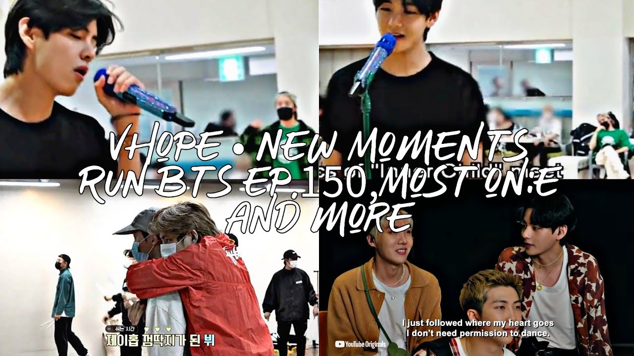 Vhope •New Moments; Run BTS Ep.150,MOST ON:E DVD & More... - YouTube