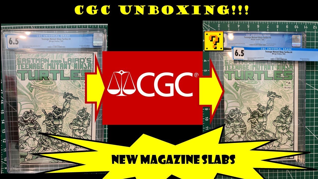CGC Unboxing Video! New CGC magazine slabs! Bumpski or Bust??? TMNT #4 ...