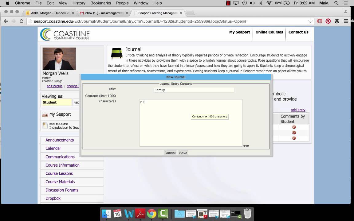 SOC C100 - Journal Entries - YouTube
