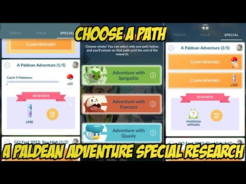 A Paldean Adventure (Choose A Path) Special Research in Pokemon Go ...