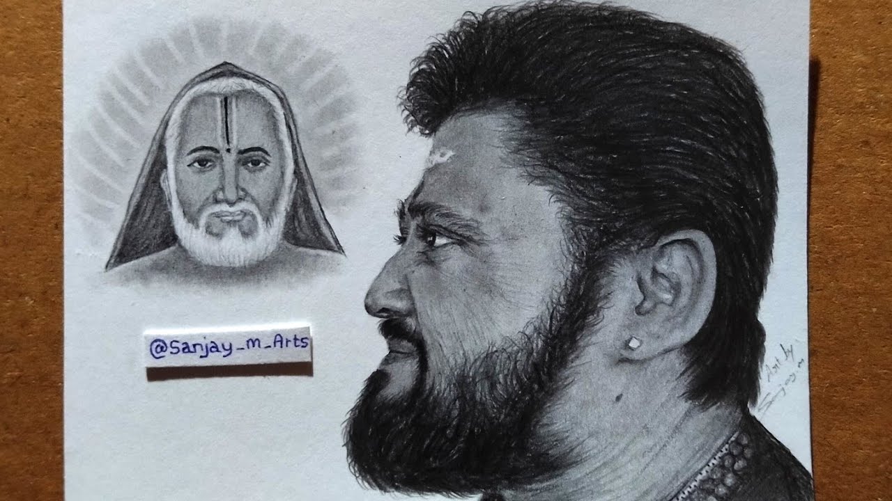 Drawing Jaggesh - TimeLapse | Sanjay m Arts - YouTube