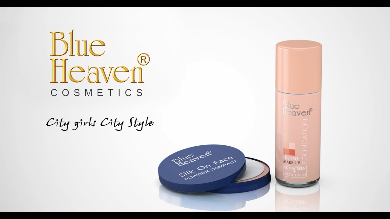 Blue Heaven Oil Free Foundation & Compact. - YouTube