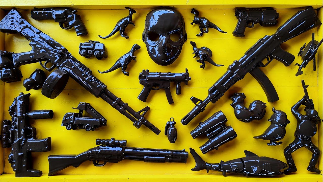 Cleans Hacker Weapon Box! Explosives and Dangerous Toy Guns - Sharp ...