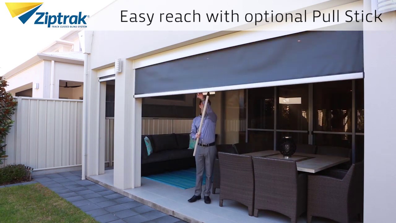 Ziptrak® Pull Stick for manual operation - YouTube