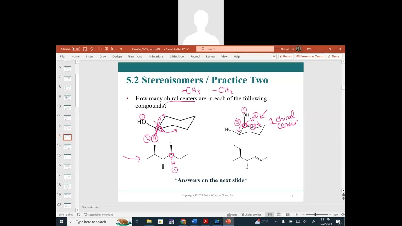 Klein Chapter 5 Section 2 Introduction To Stereoisomerism YouTube Klein Chapter 5 Section 2 Introduction To Stereoisomerism YouTube