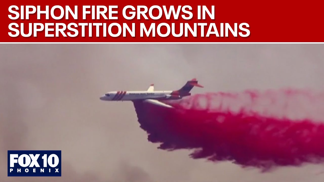 Siphon Fire: Crews still battling 12,000-acre wildfire - YouTube