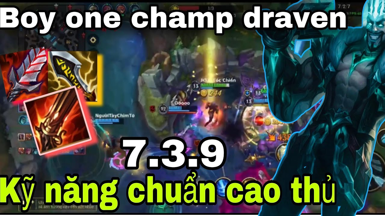 [LMHT:tốc chiến] boy one champ Draven kỹ năng siêu đỉnh cao gánh team ...