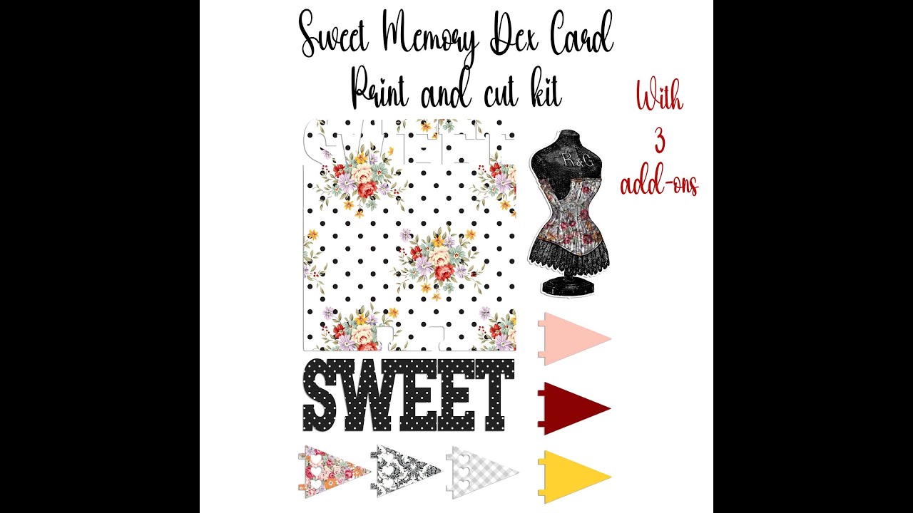 Shabby Chic Mini Memory Dex card kit with Tutorial - YouTube