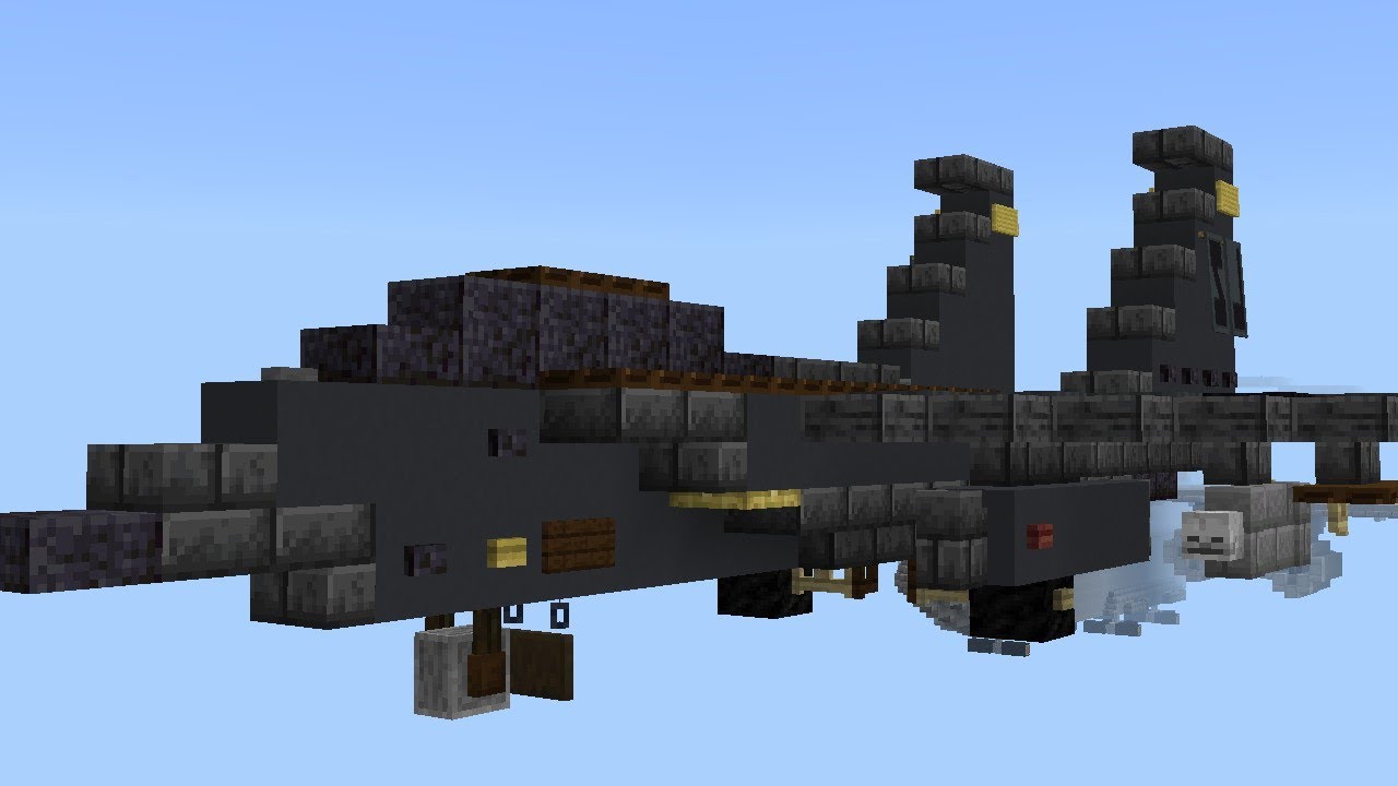 Minecraft F15 Eagle Fighter Jet Time Lapse Speed Build - YouTube