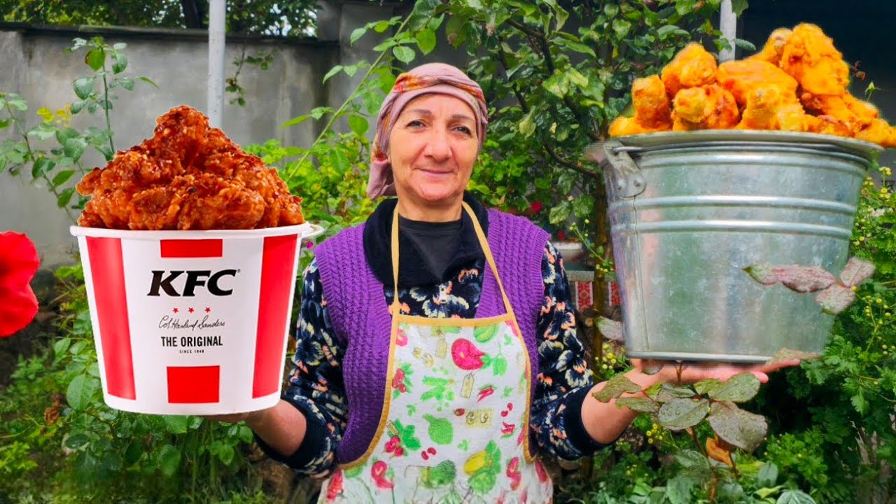 Homemade Crispy Chicken Drumsticks Recipe | Azerbaijan Village Cooking ...