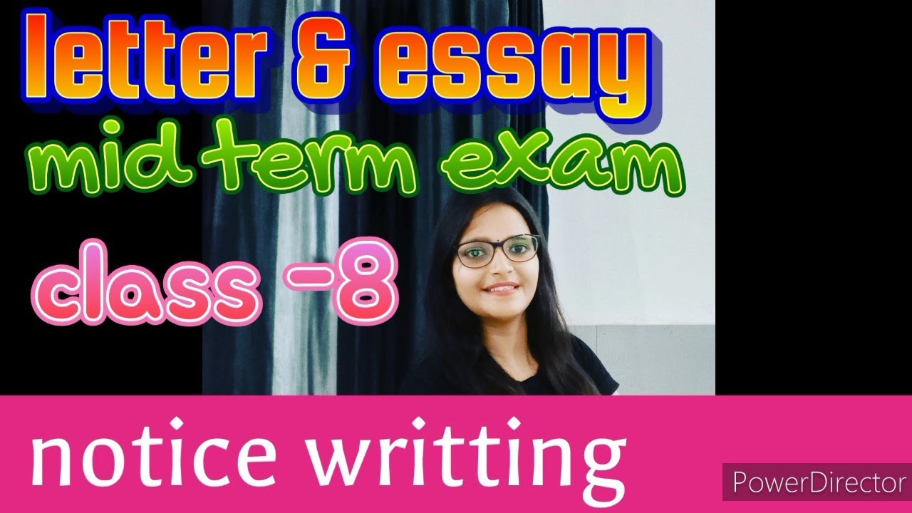 class -8 important essay ,letter ,notice writting || mid term exam ...