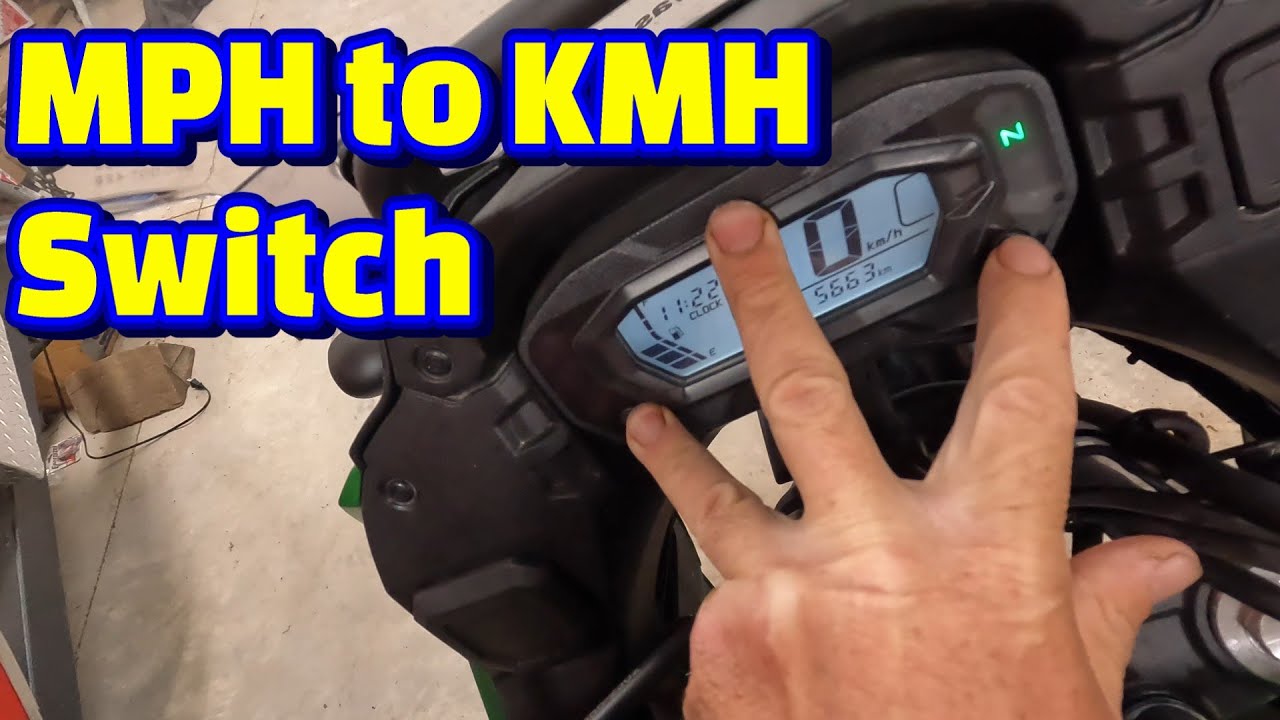 How to Change Speedometer from MPH to KMH on a Gen 3 KLR 650 Dash - YouTube