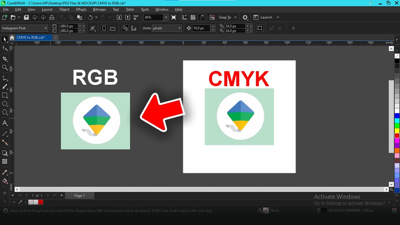 Convert Colors from CMYK to RGB in CorelDraw | Quick Guide - YouTube