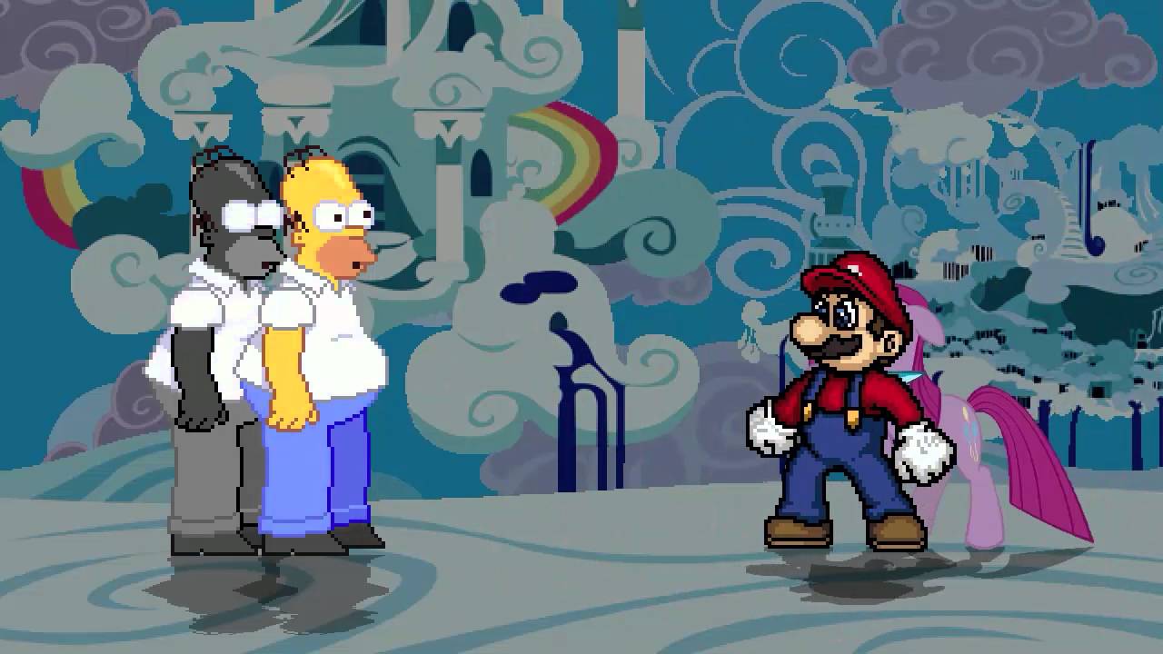 AN Mugen Request #254: Homer Simpson & Symbiote Homer VS Super Mario ...