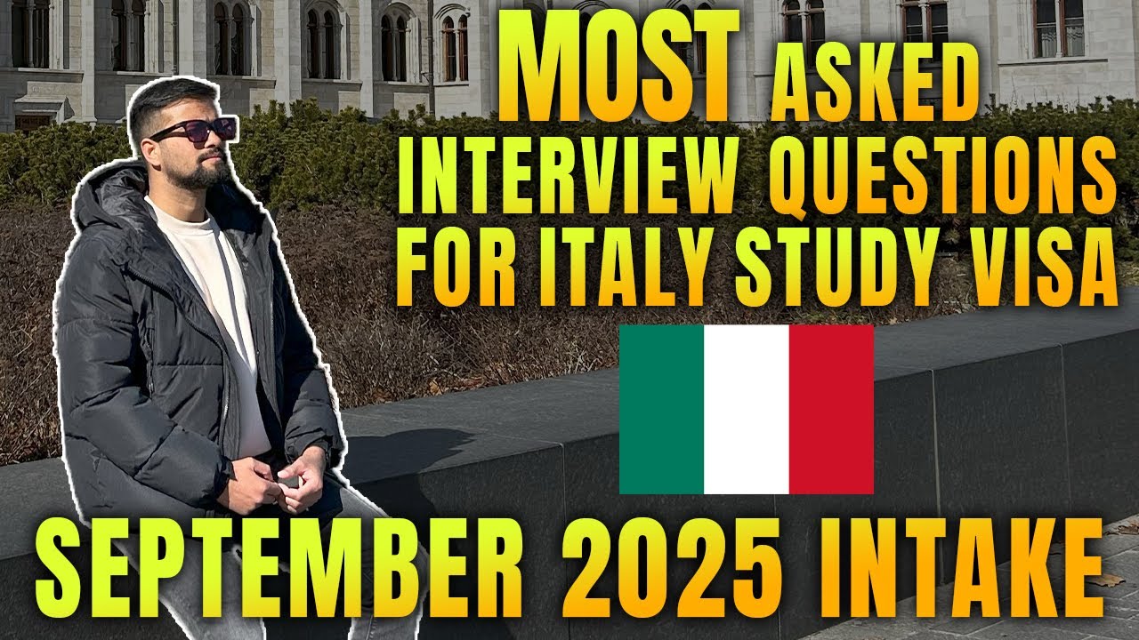 ITALY 🇮🇹 STUDY VISA INTERVIEW QUESTIONS || STUDY IN ITALY 2025 || # ...