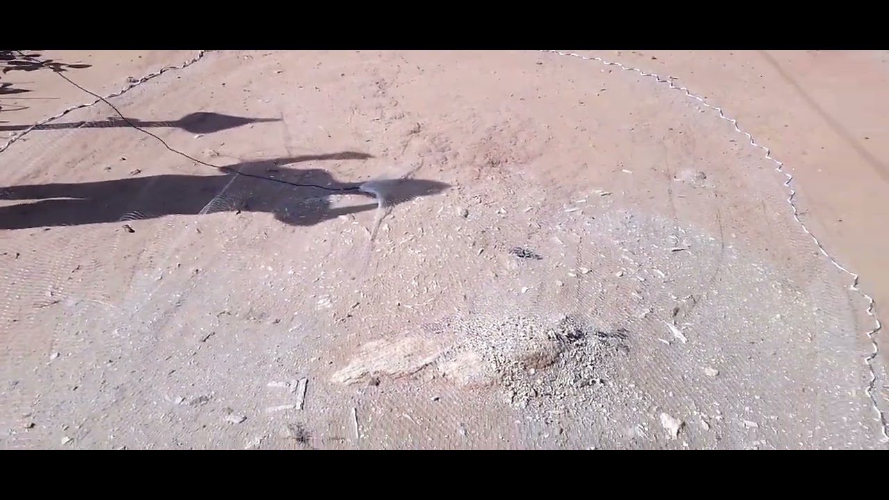 Tarrafa malha 4, 13 palmos montada a mão com pano de fábrica. - YouTube