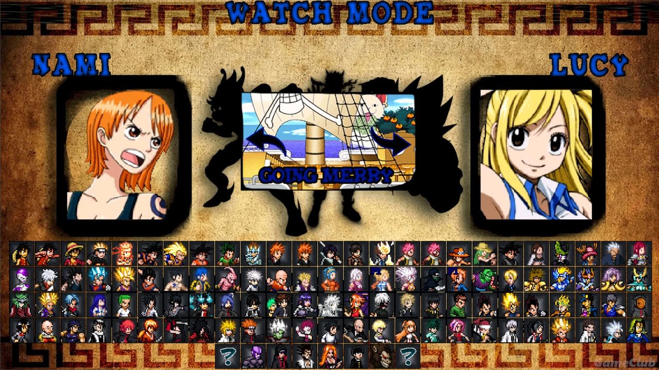 Anime Jump Ultimate Stars Battle 2 Mugen + Character Selection Screen ...