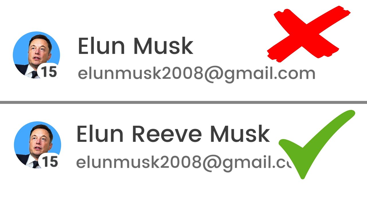 how to USE 3 NAMES for Google account - Add MIDDLE NAME in gmail - YouTube