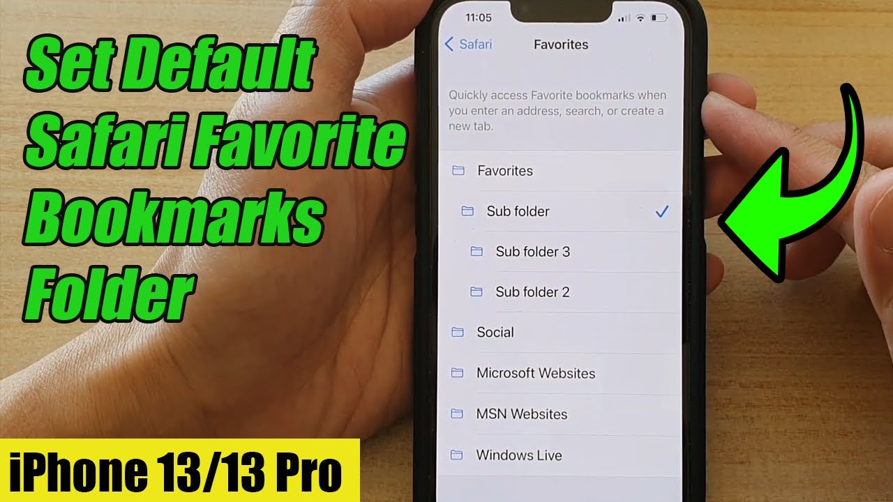 IPhone 13 13 Pro How To Set Default Safari Favorite Bookmarks Folder IPhone 13 13 Pro How To Set Default Safari Favorite Bookmarks Folder