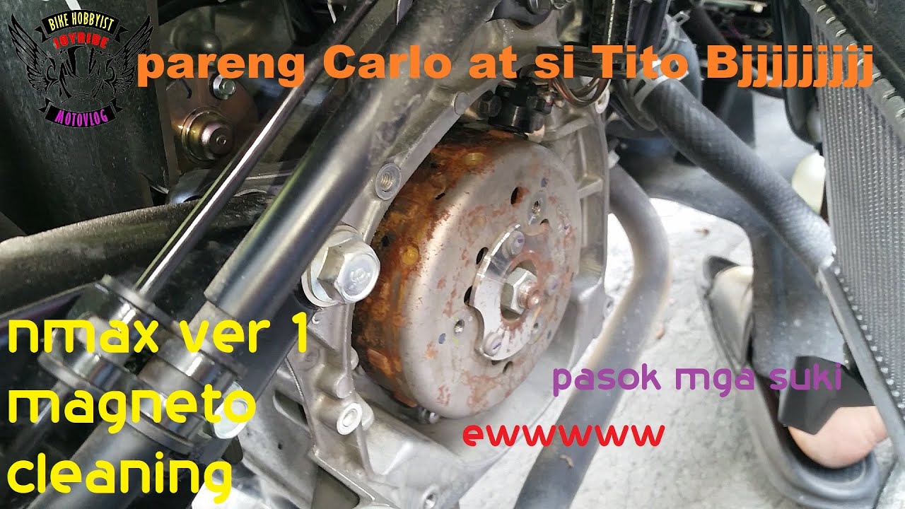 Nmax ver 1 magneto cleaning and prevention - YouTube