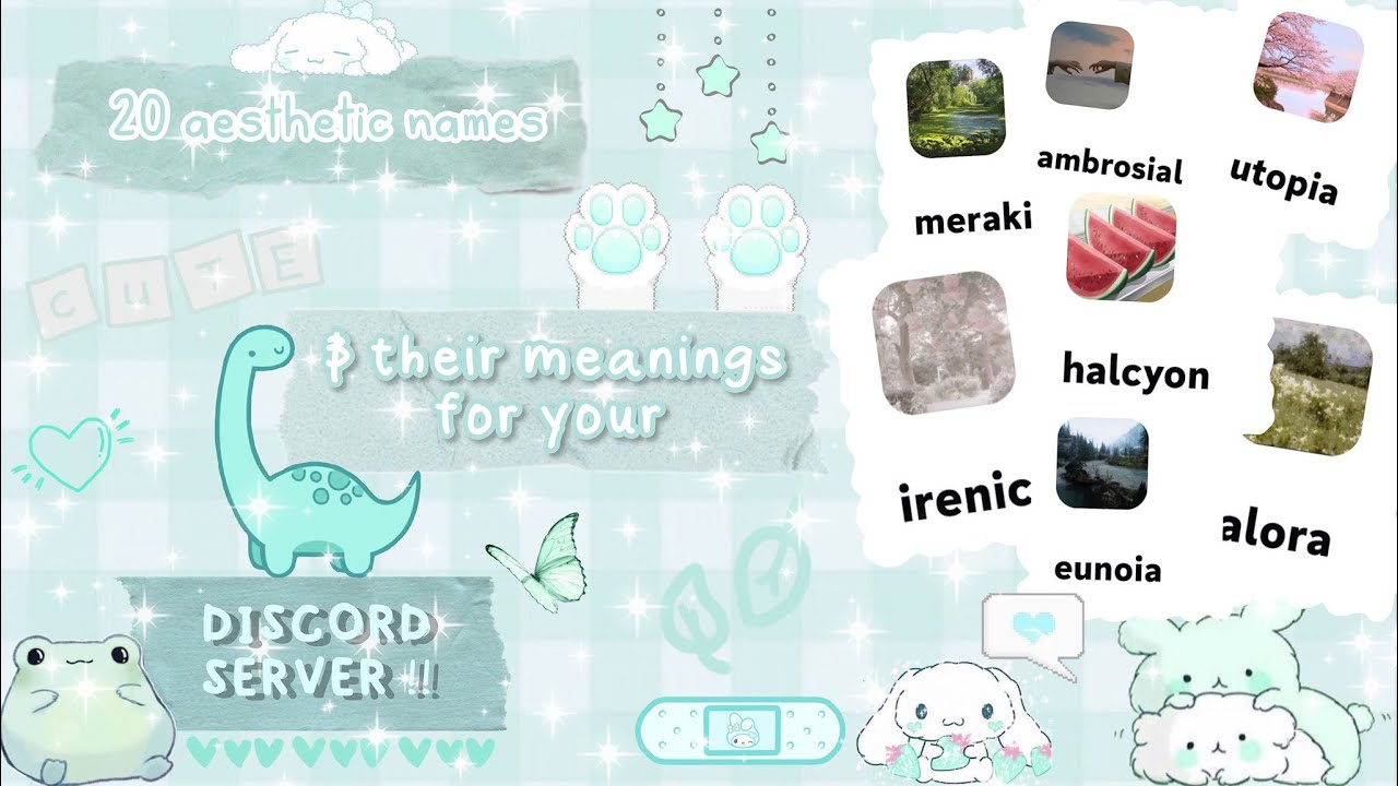 ⊹ 20 aesthetic names for your discord server | discord tutorial 🩵🧚🏻 ...