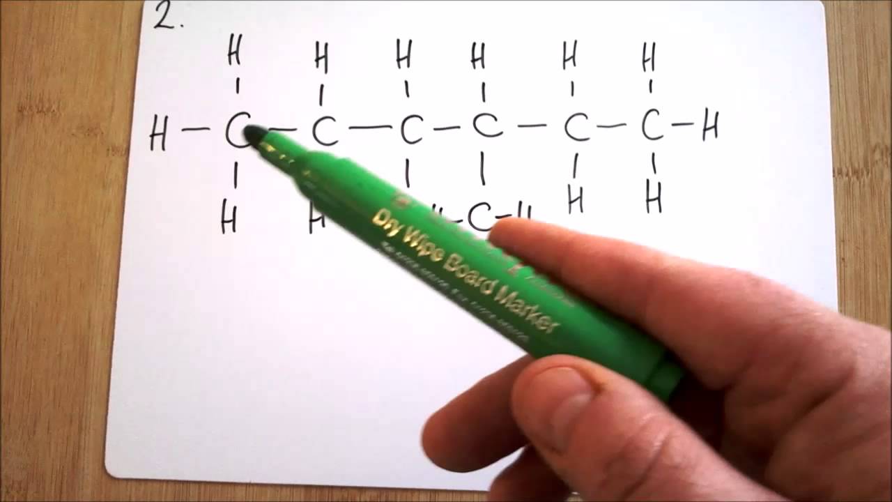 National 5 Chemistry Naming Branched Chain Alkanes - YouTube