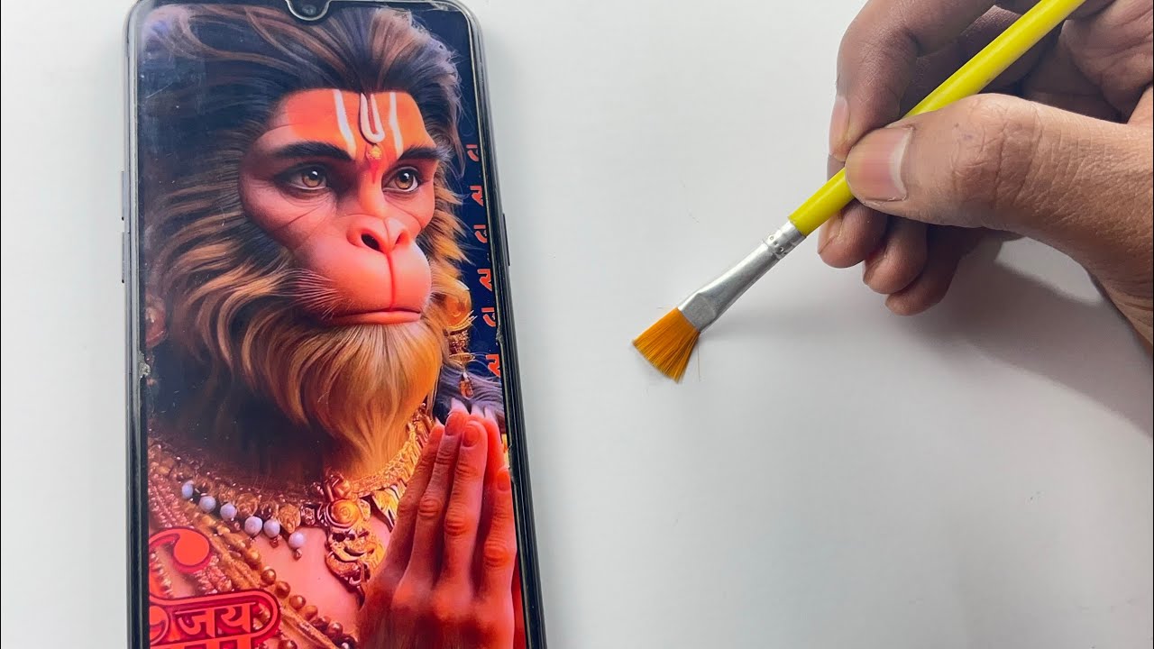 How to Draw Hanuman Ji Step by Step 🔥 | Easy Pencil Sketch Tutorial for ...