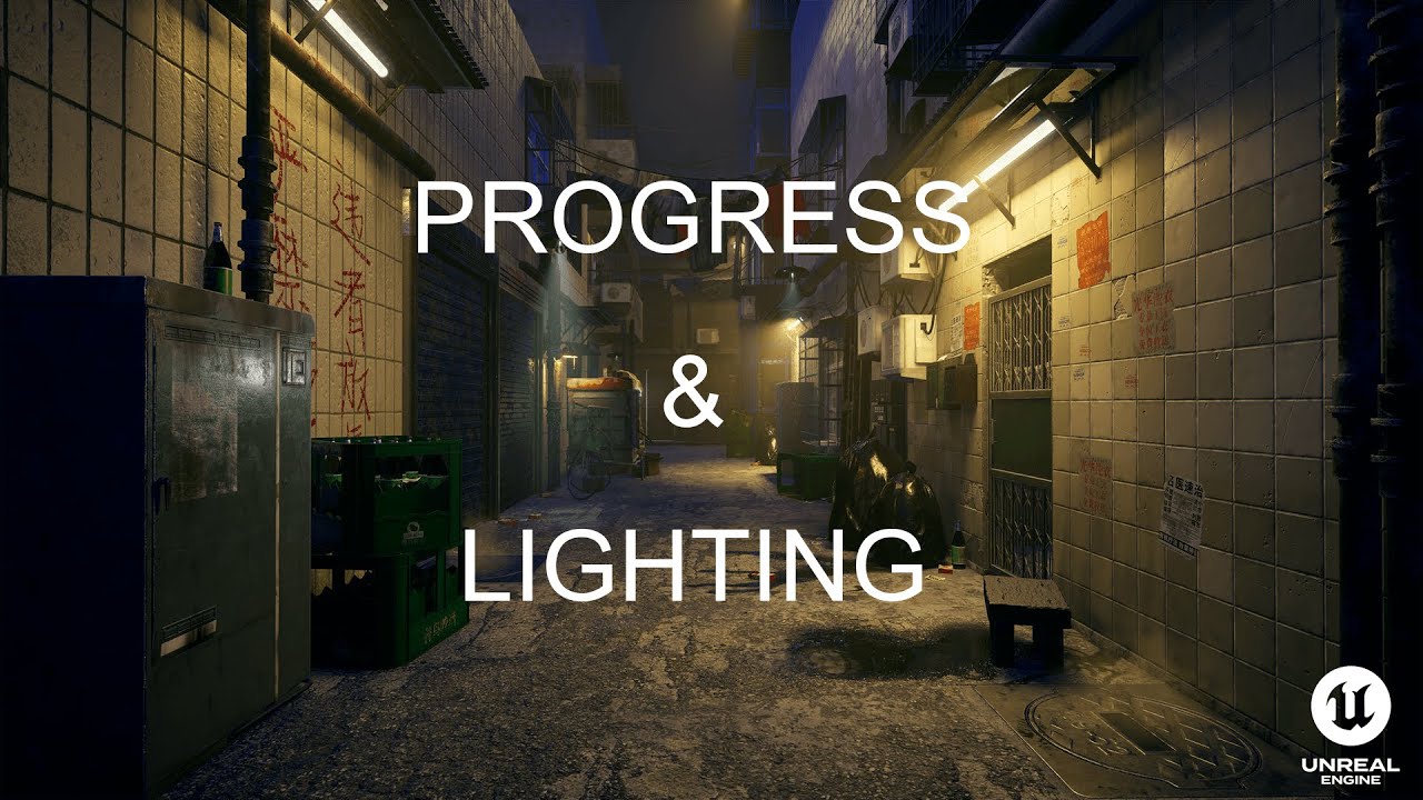Back Alley: Progress & Lighting - YouTube